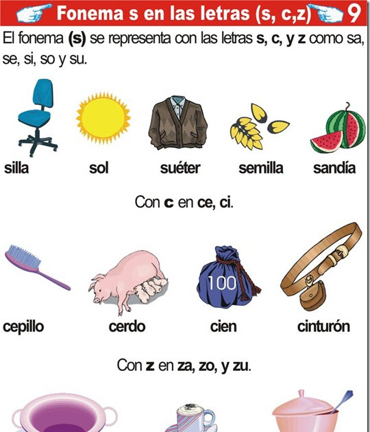 Ejercicios de Primaria: Palabras con S, C y Z – tarea y ejercicio para ...